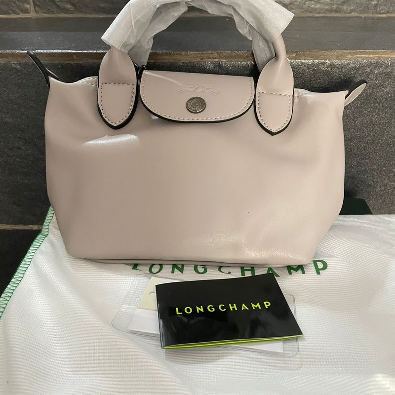 Longchamp Luxury Crossbody Bag Wanita cream - Preloved
