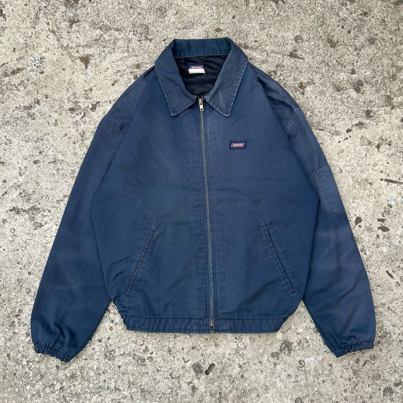 Dickies Vintage Reworked Bomber jacket Pria navy - Preloved