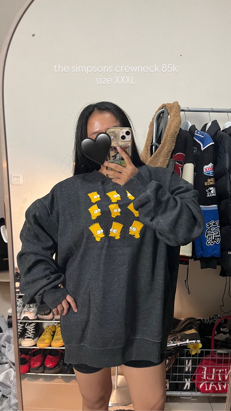 the simpsons crewneck oversize - Preloved