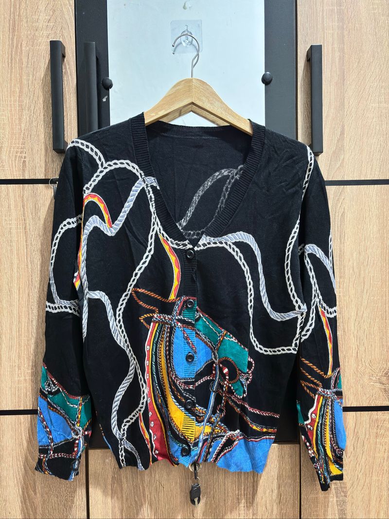Cardigan Motif - Preloved