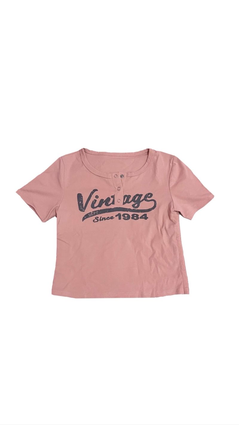 Crop Top Dusty Pink - Preloved
