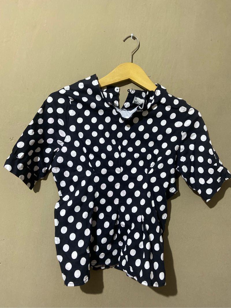 baju polkadot - Preloved