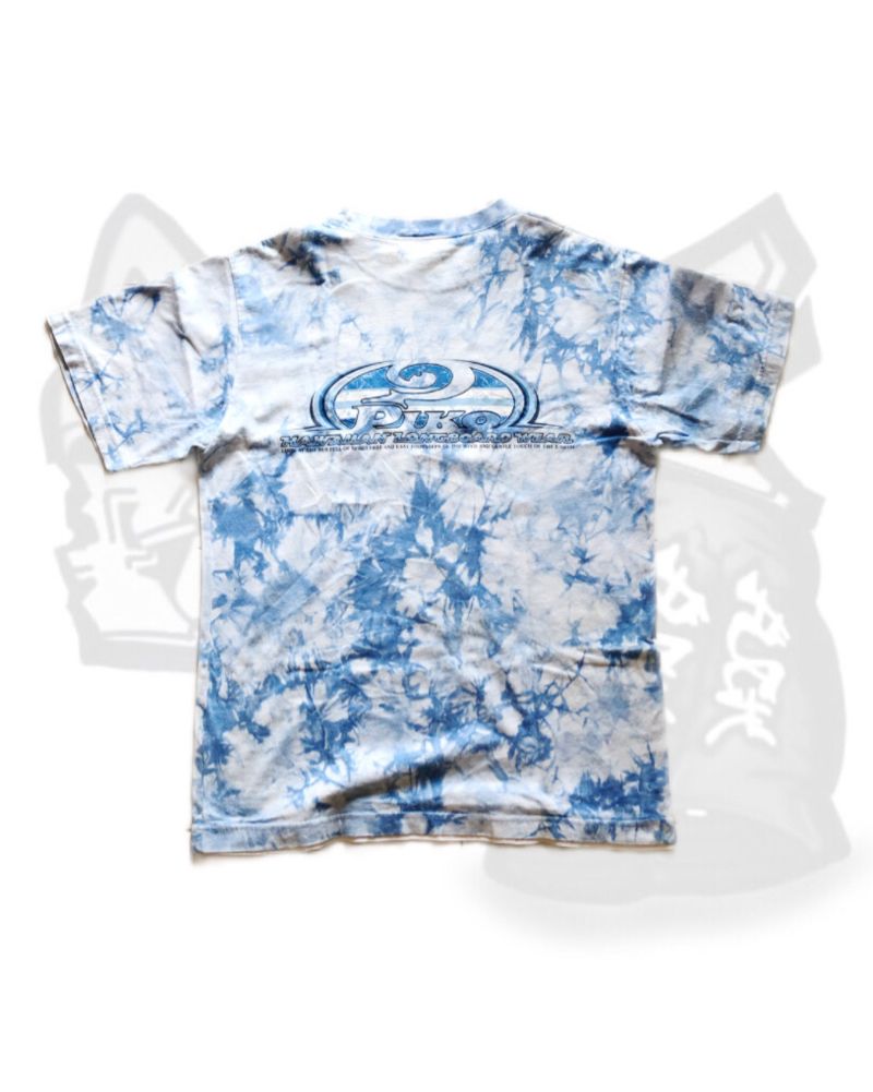 Piko Sports Streetwear Y2K T-shirt Pria white blue - Preloved