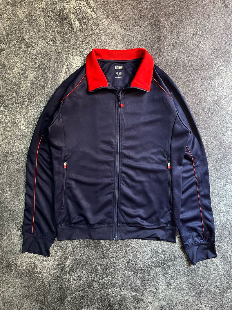 Uniqlo Sportswear Track jacket Wanita navy - Preloved