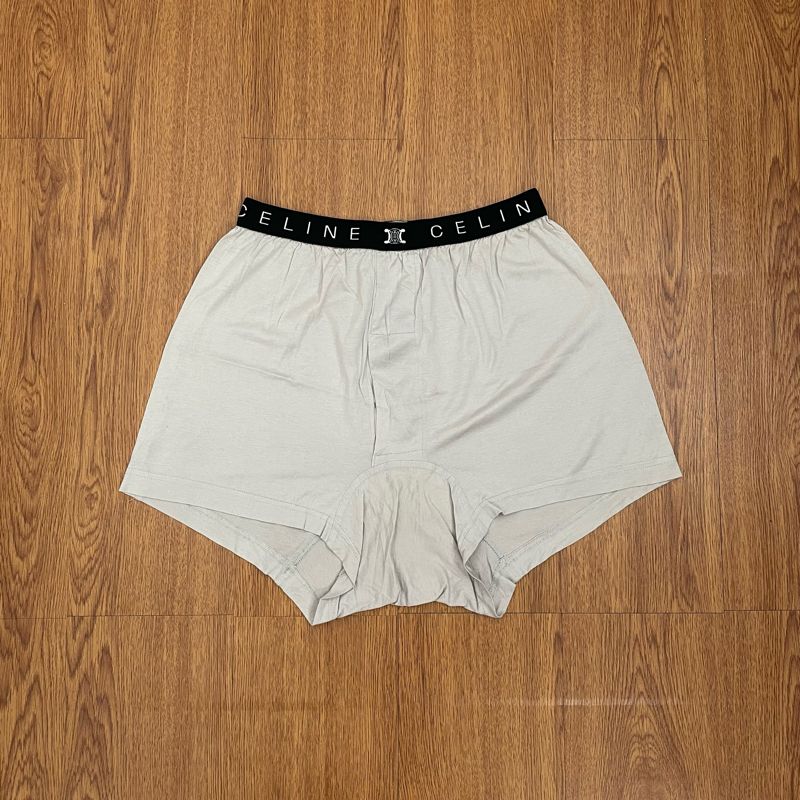 CELINE Luxury Minimalist Boxer Pria white - Preloved
