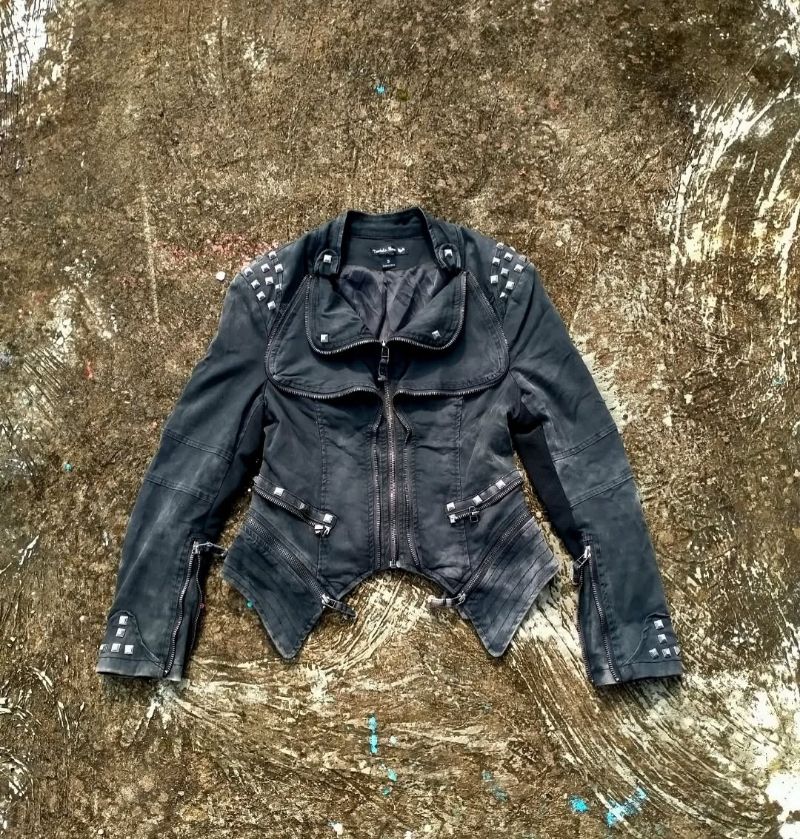 Japanese brand Goth Emo Blazer Pria black - Preloved