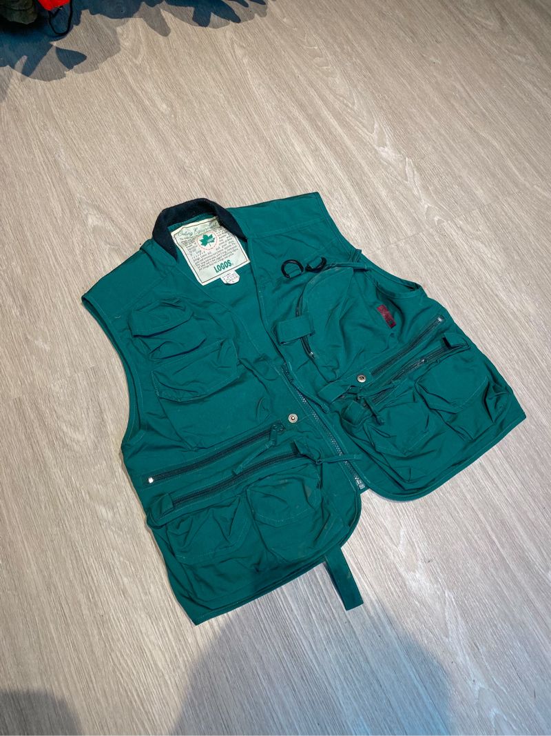 Japanese brand Vintage Gorpcore Vest Pria green - Preloved