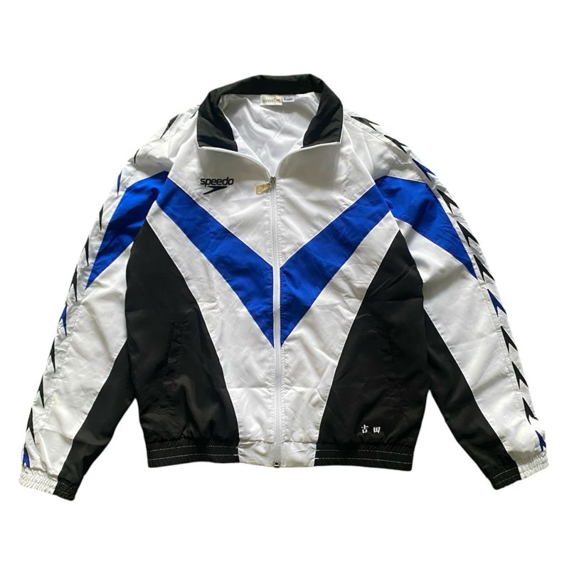 Adidas Men's Black & White Windbreaker - Preloved