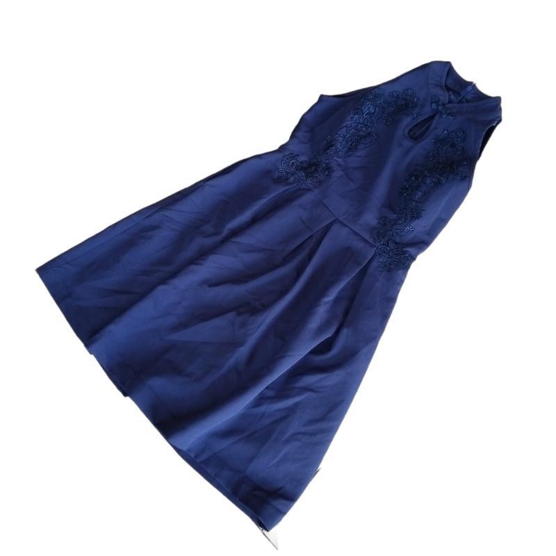 Women's Navy Prom Dress - Preloved