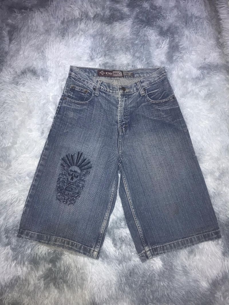 Y2K Boxer Pria white blue - Preloved