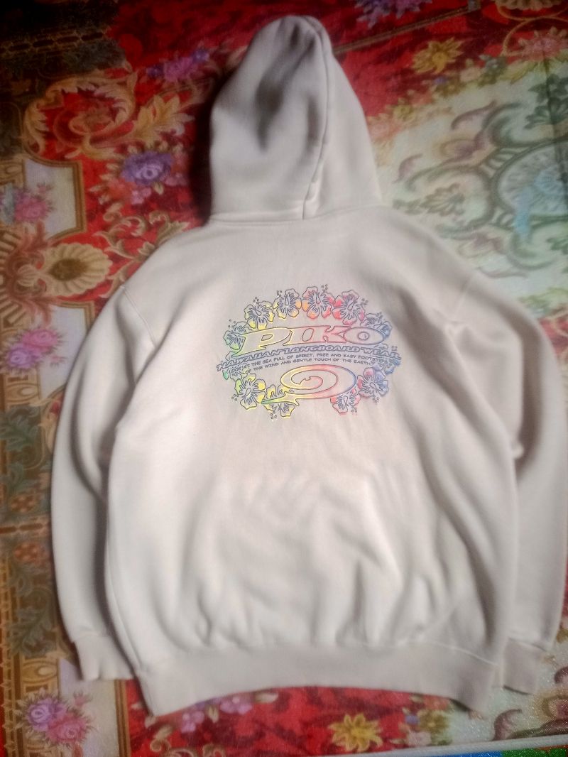 Piko Sports Vintage Streetwear Fleece Pria tan - Preloved