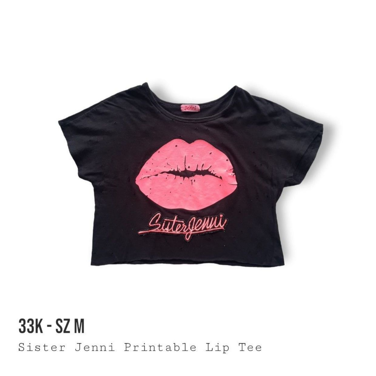 Grungecore Sister Jenni Printable Lip Crop - Preloved
