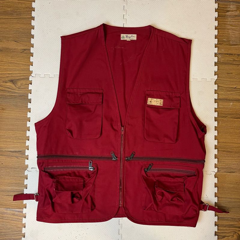 Streetwear Gorpcore Vest Pria burgundy - Preloved