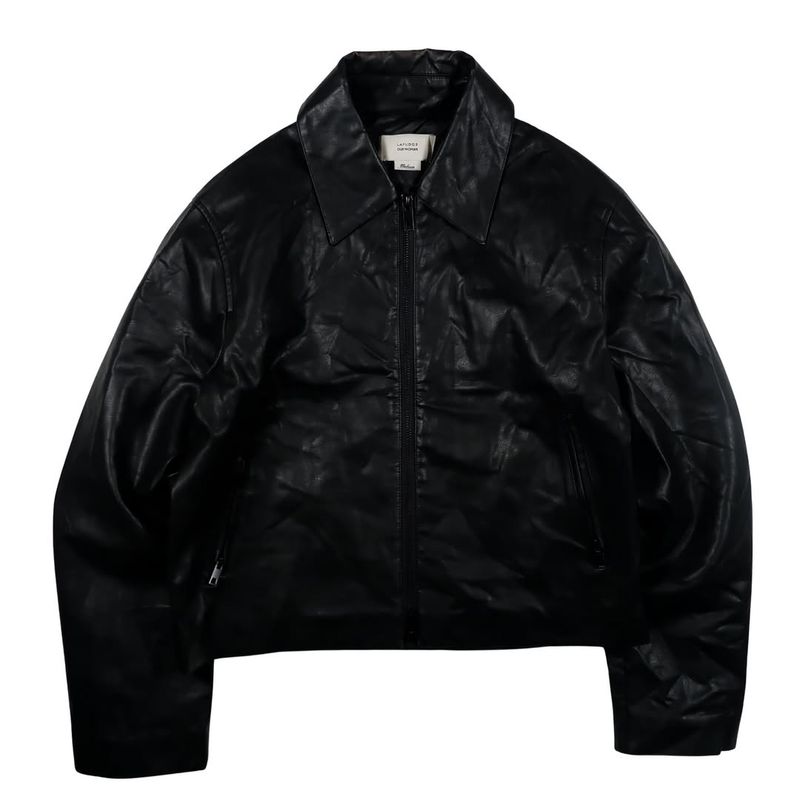 Lafudge Vintage Leather jacket Pria brown black - Preloved