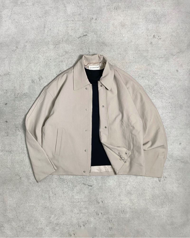 Lafudge Vintage Streetwear Harrington jacket Pria cream - Preloved