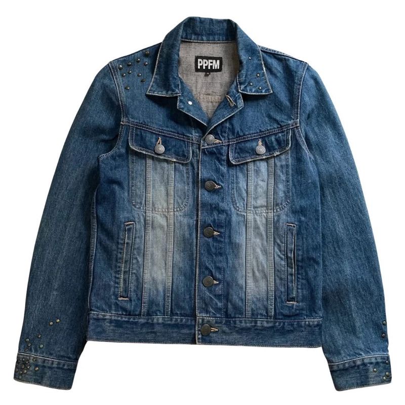 Peyton Place For Men Archive Studded Trucker Jacket Made in - Preloved