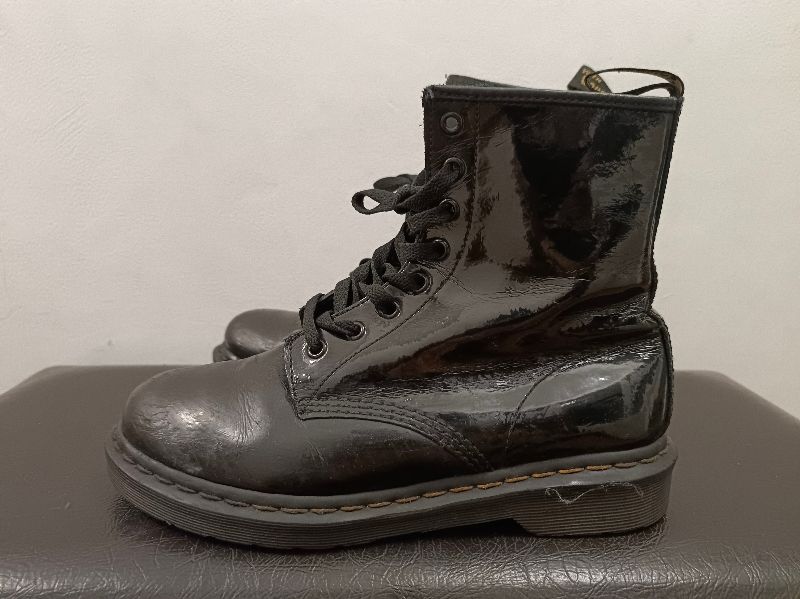 Dokmart 1460 Pascal patent mono black 8 hole - Preloved