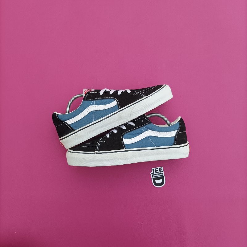 Vans Sk8 Low Navy Black - Preloved