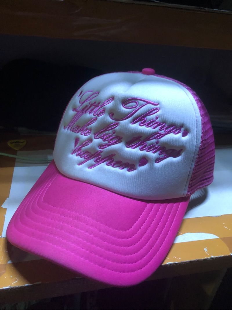 Y2K Hat Pria pink - Preloved