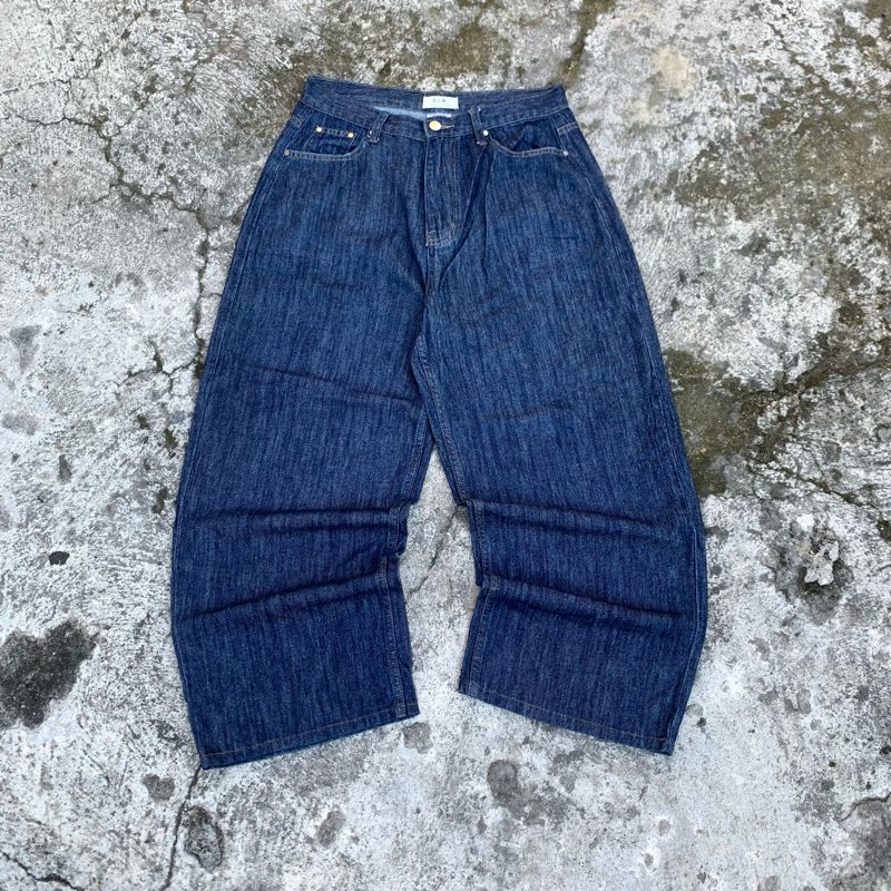 BAGGY RAW DENIM “GLW” Glow Life Works - Preloved