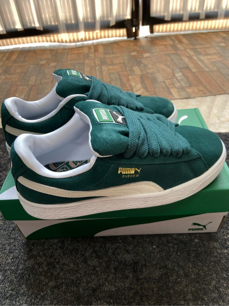 puma suede xl green - Preloved