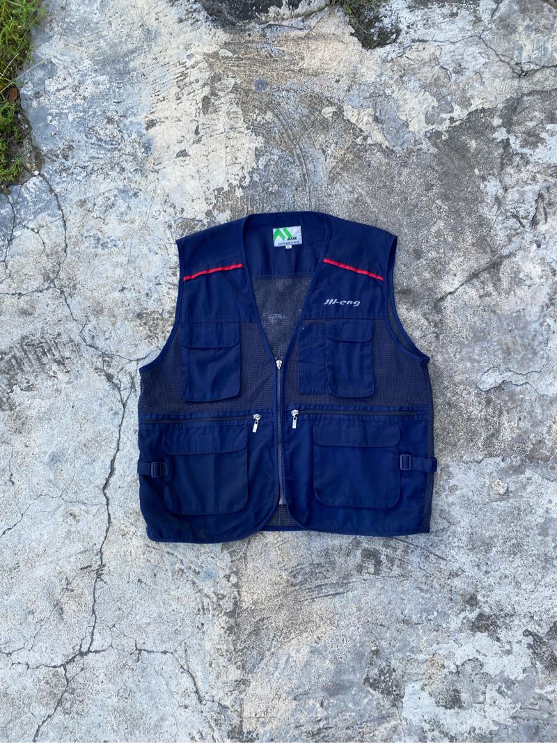 Vest tactical biru tua - Preloved