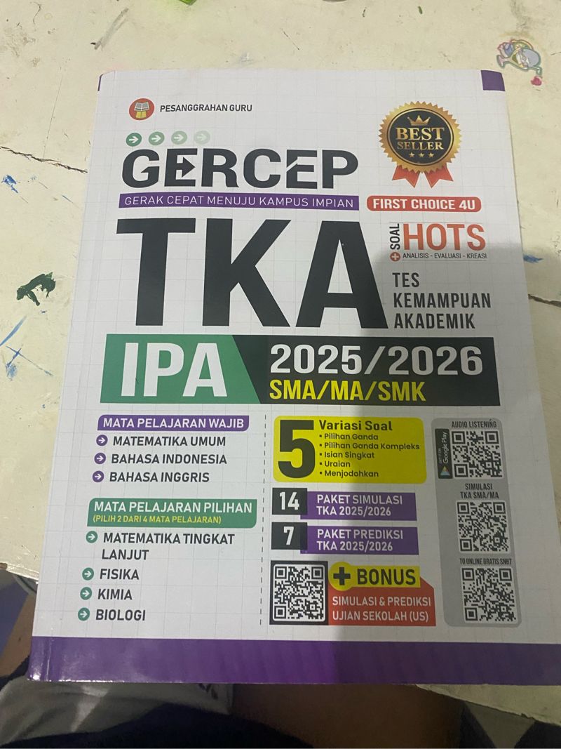 BUKU GERCEP TKA 2025/2026 IPA TERBARU - Preloved