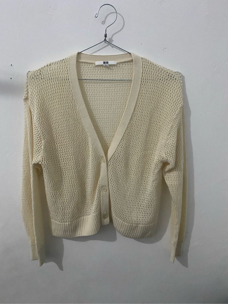 Cardi Jaring Uniqlo - Preloved