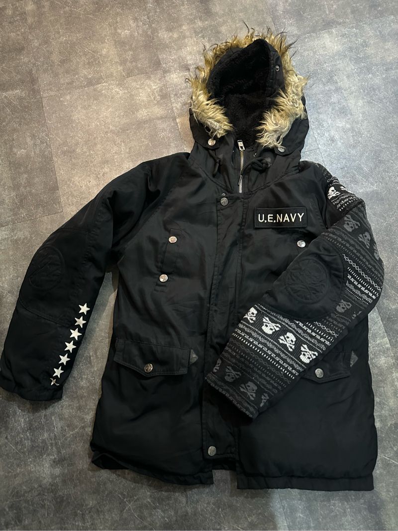 Jaket puffer alpha industries x mastermind down parka jacket - Preloved