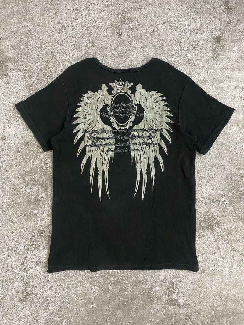 Soldier with wing poem t shirt - Preloved