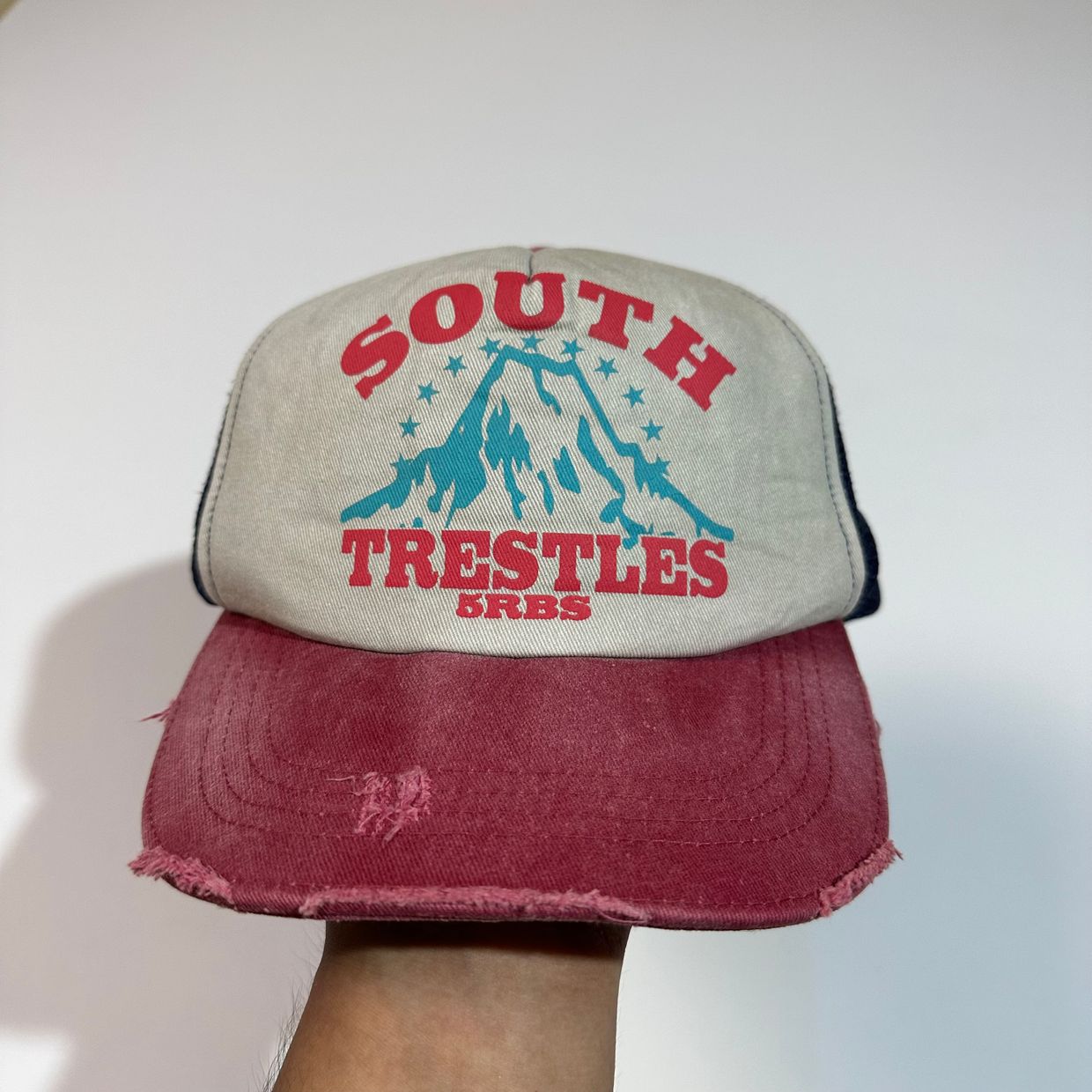 Vintage Ripped Trucker Hat - Preloved