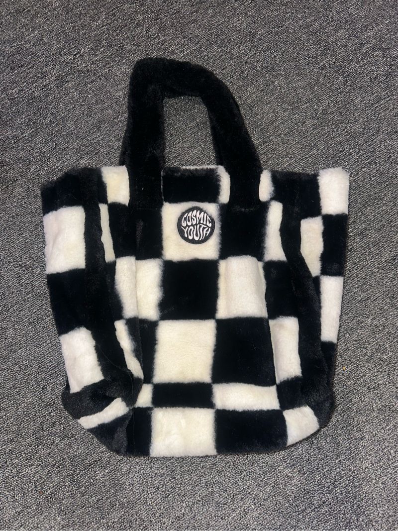 checkerboard tote bag - Preloved