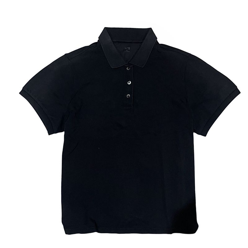 Uniqlo Plain Black Polo Shirt - Preloved
