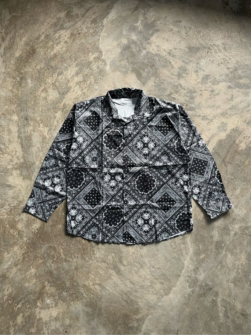 LOADED BANDANA BLACK AND WHITE CASUAL SHIRT - Preloved