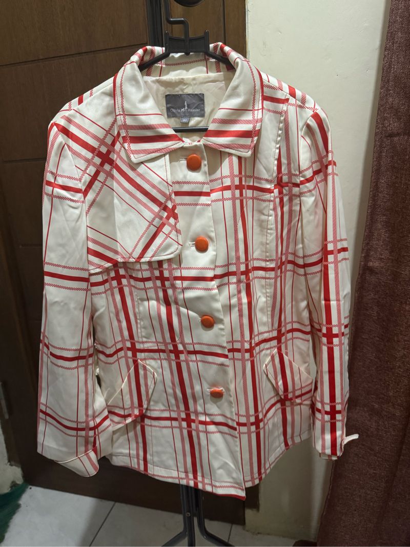 Kemeja Wanita Merk Olivia Hassler Bahan Ringan - Preloved