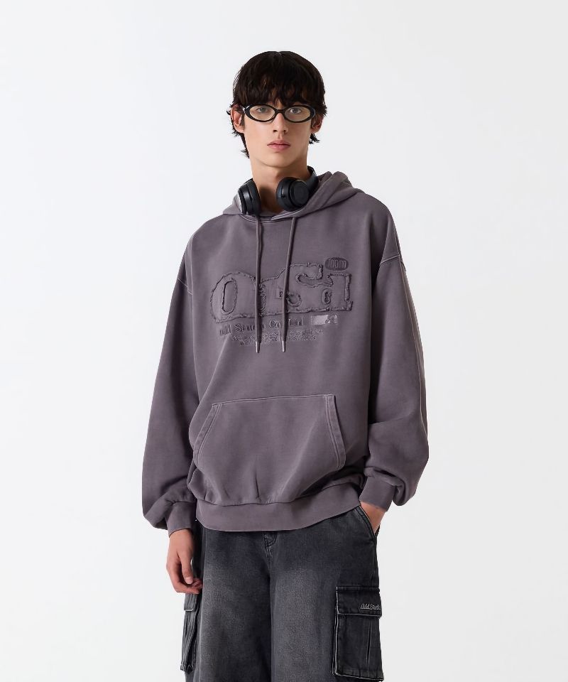 Faded ODDSTUDIO Hoodie Pigment Damage Overfit ODSD - Musinsa - Preloved