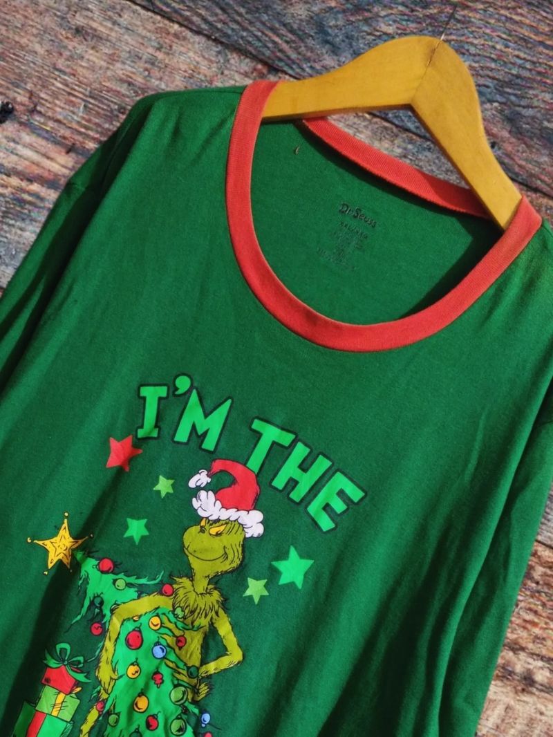 Dr. Seuss - The Grinch "Im The Mean One!" Character Cartoon - Preloved