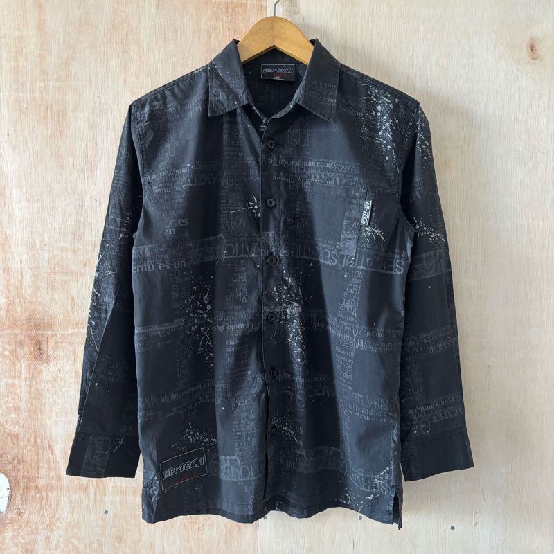 Y2K Emo Gothic Poem Quotes Style Black Shirts - Preloved