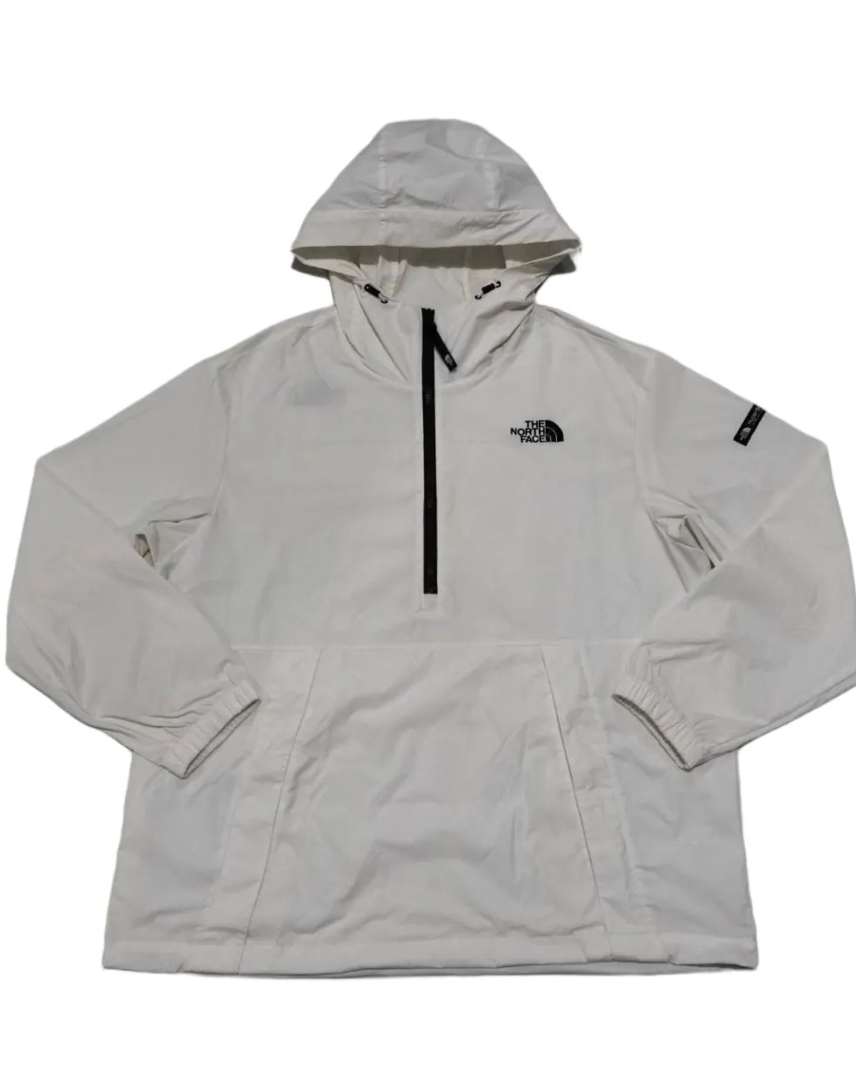 The North Face Men's Black & White Windbreaker - Preloved