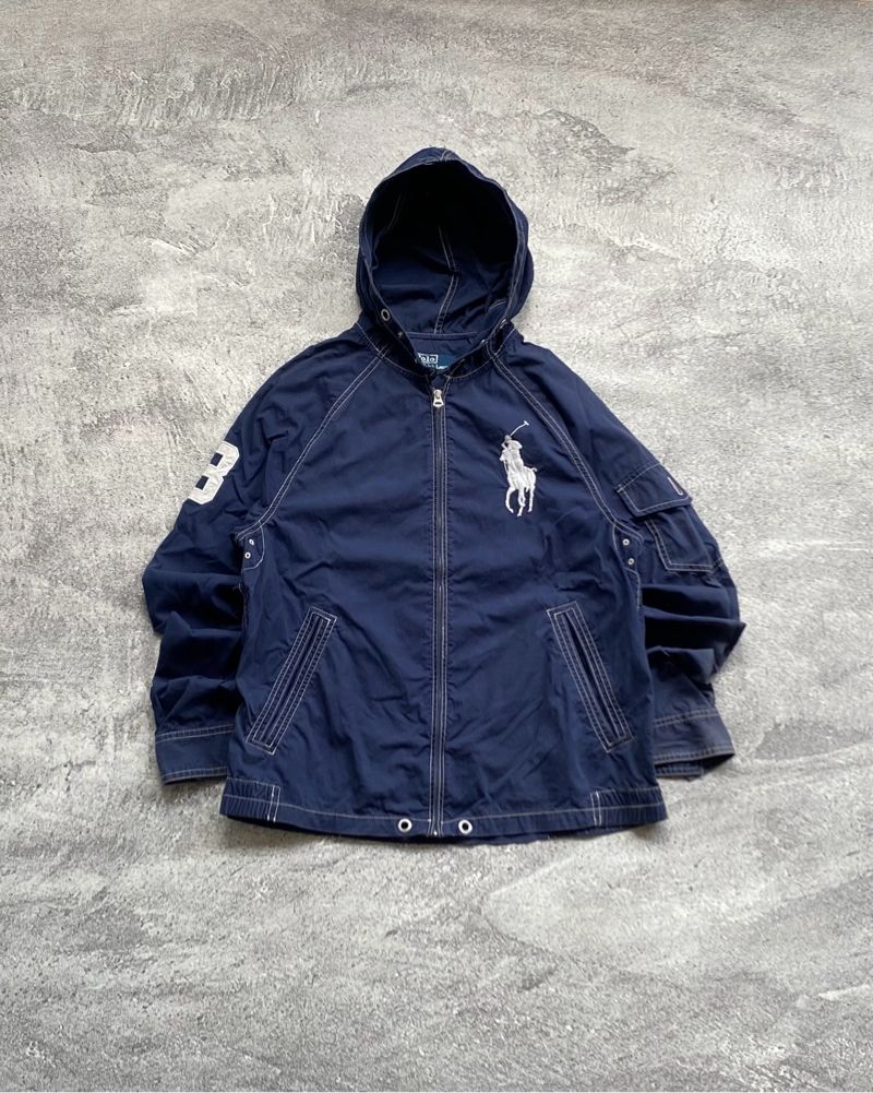 Big Pony Navy Hood Jacket by Polo Ralph Lauren - Preloved