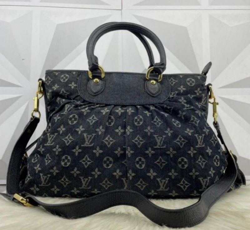 Louis Vuitton LV Neo Cabby Monogram dark denim jeans Handbag - Preloved