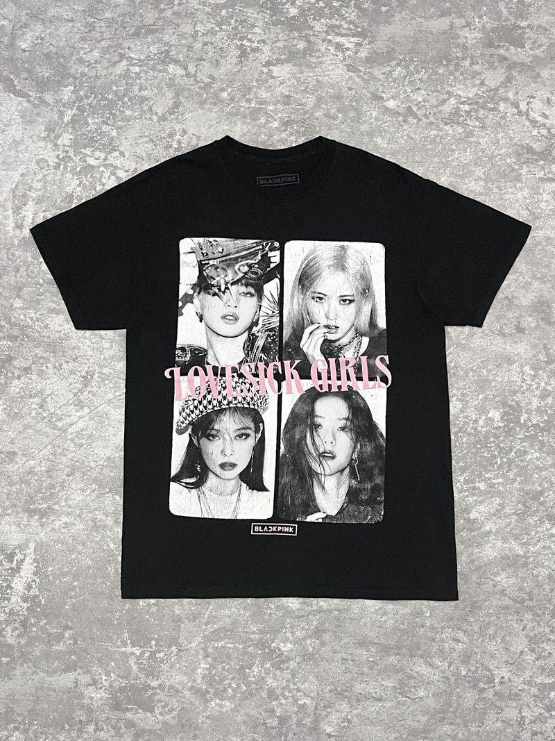 Kaos Blackpink Lovesick girls Official Merch - Preloved