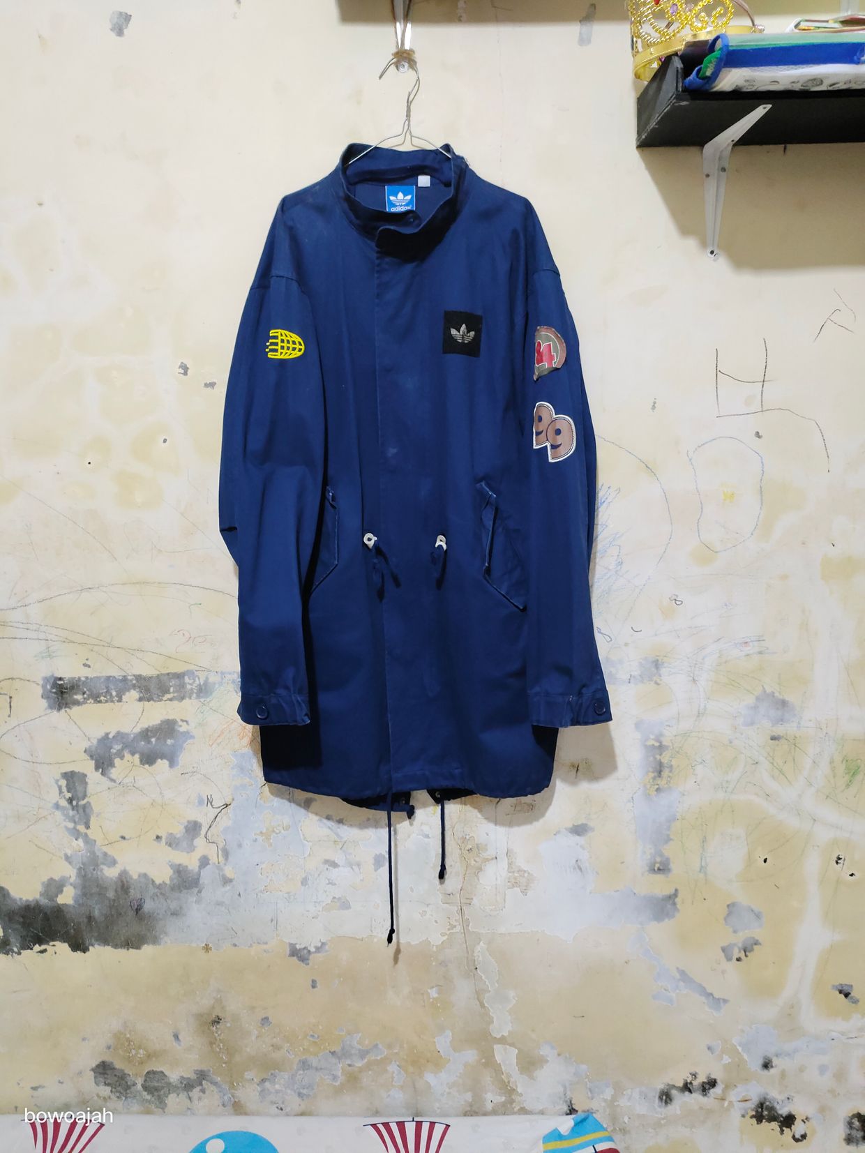 Adidas Indie Parka Pria navy - Preloved