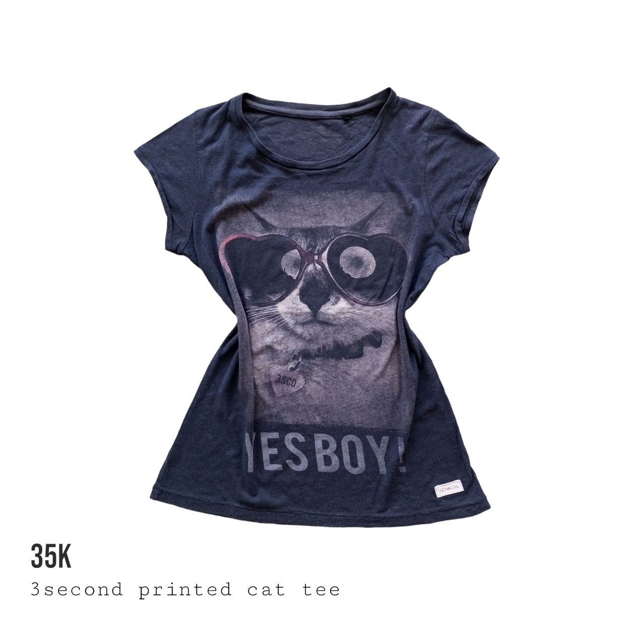 3 Second Grungecore gothic printable cat - Preloved