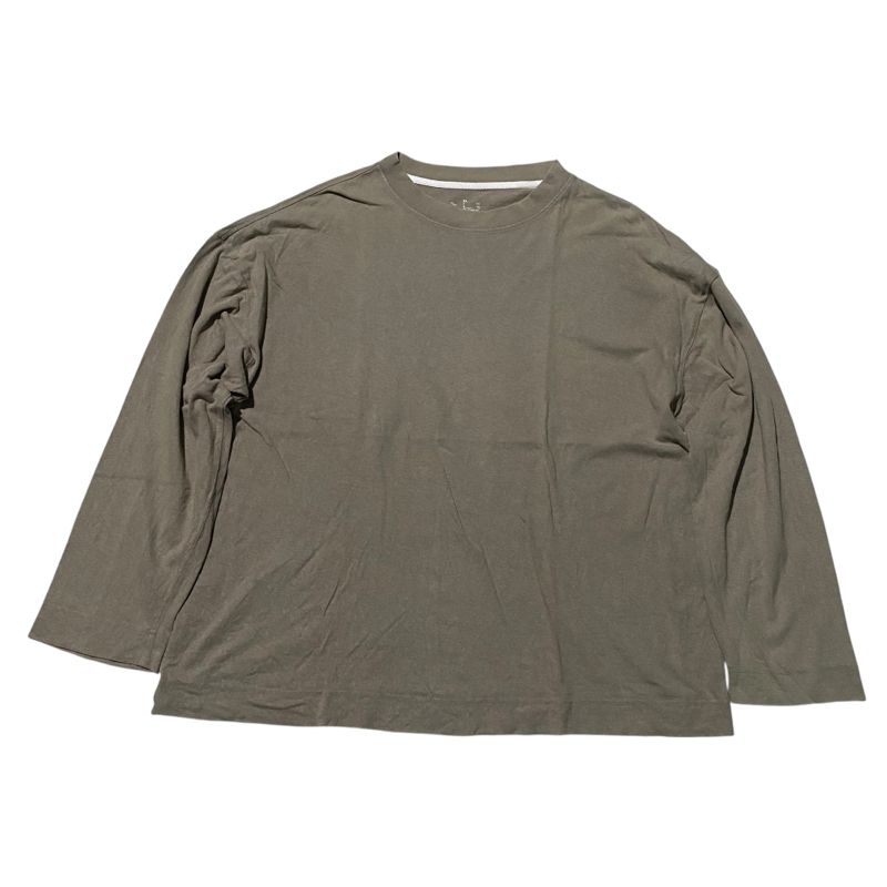 Muji basic light brown LS tee - Preloved
