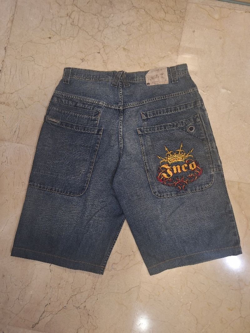 JNCO JEANS baggy royal crown royal jorts y2k - Preloved