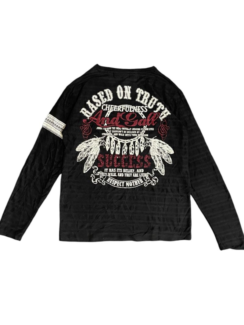 Y2K Rack Bird Indian Poem Longsleeve - Preloved