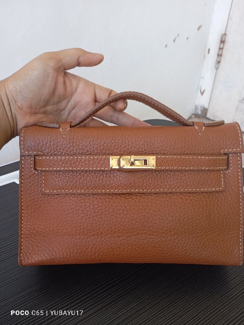 Sling bag Ala mini Kelly pochette kulit asli - Preloved