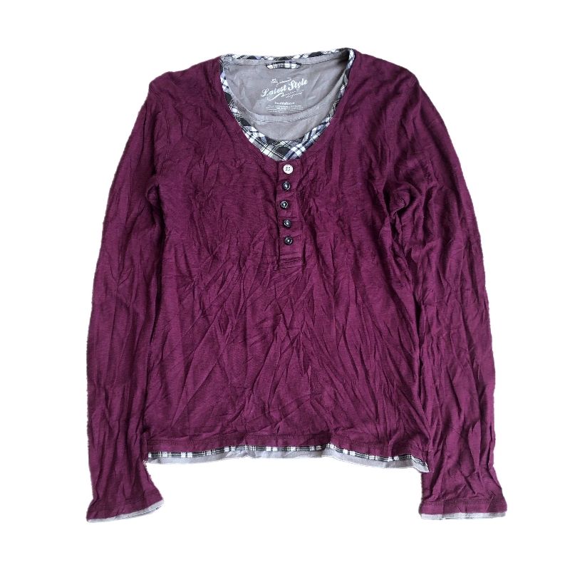Y2K DOUBLEFOCUS DOUBLE LAYER GRUNGE - Preloved