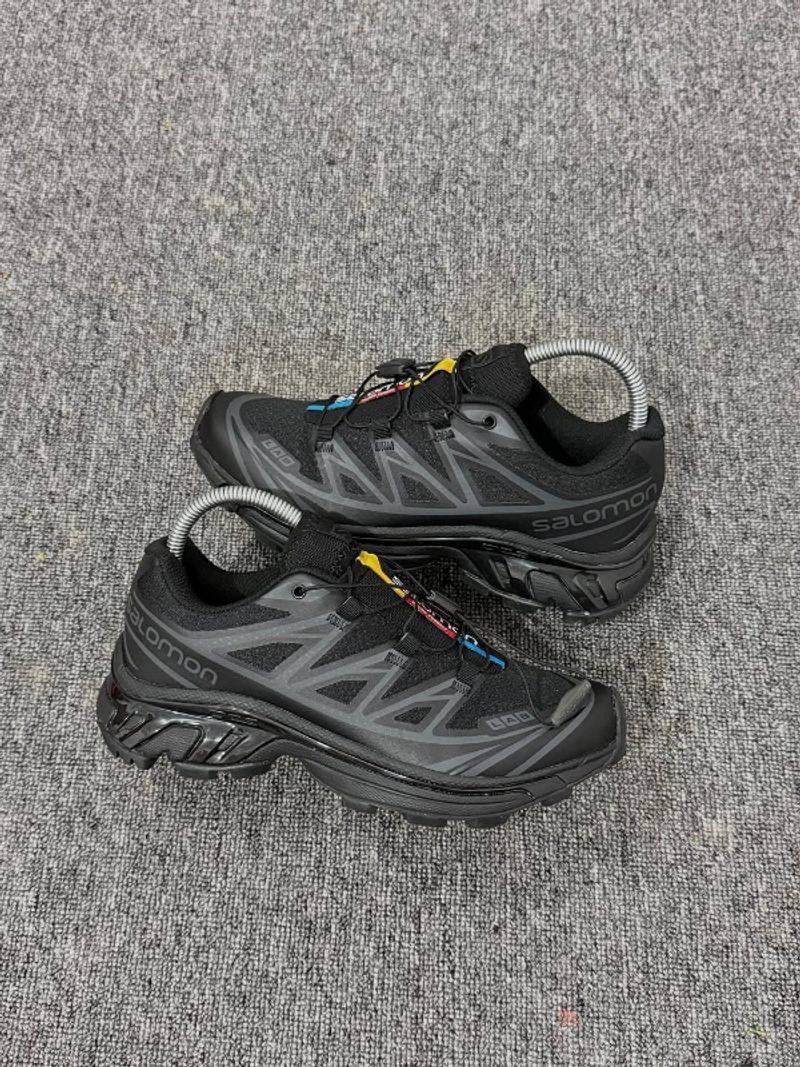 SALOMON XT6 GORTEX LAB FULL BLACK MOUNTAIN SHOES - Preloved